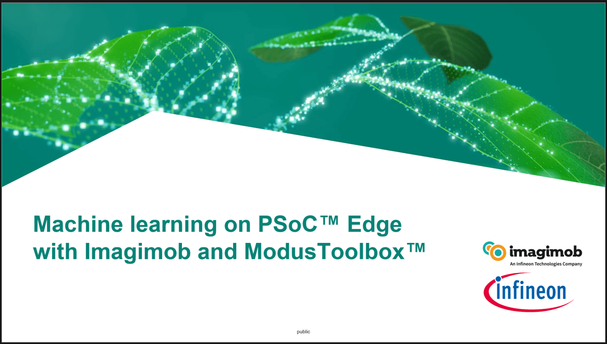 Imagimob, ModusToolbox™, PSoC™ Edge demo – Imagimob